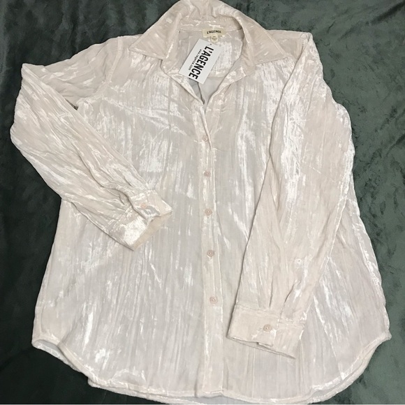L'AGENCE | Tops | Lagence Long Sleeve Blouse In Ivory Size Xst ...